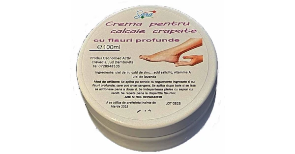 Crema pentru calcaie crapate - fisuri profunde